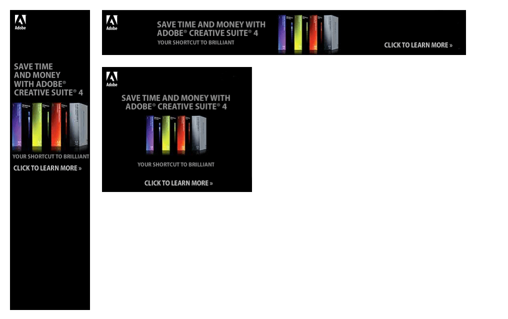 Adobe Banner Ads - web design - graphic design - art direction - san ...
